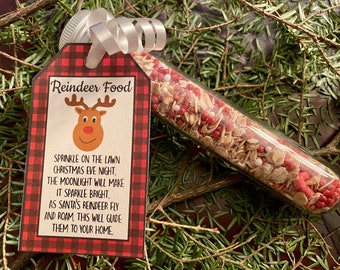50 X Reindeer Food Packets Fill Yourself Magic Christmas DIY Envelopes ...