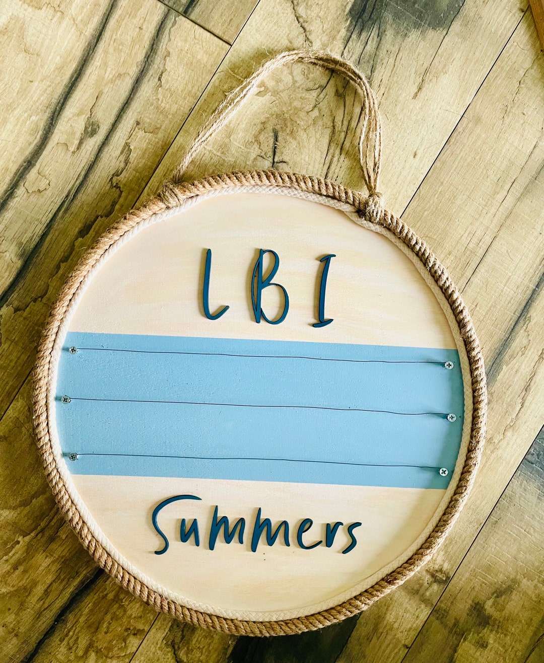 Custom Beach Badge Display Wall Hanger - Custom Laser Cut- LBI - Custom ...