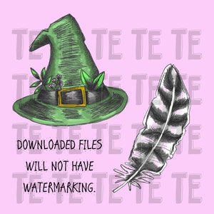 Spring Witchcraft Clipart. 10 X PNG Images. Hand Drawn Witch - Etsy