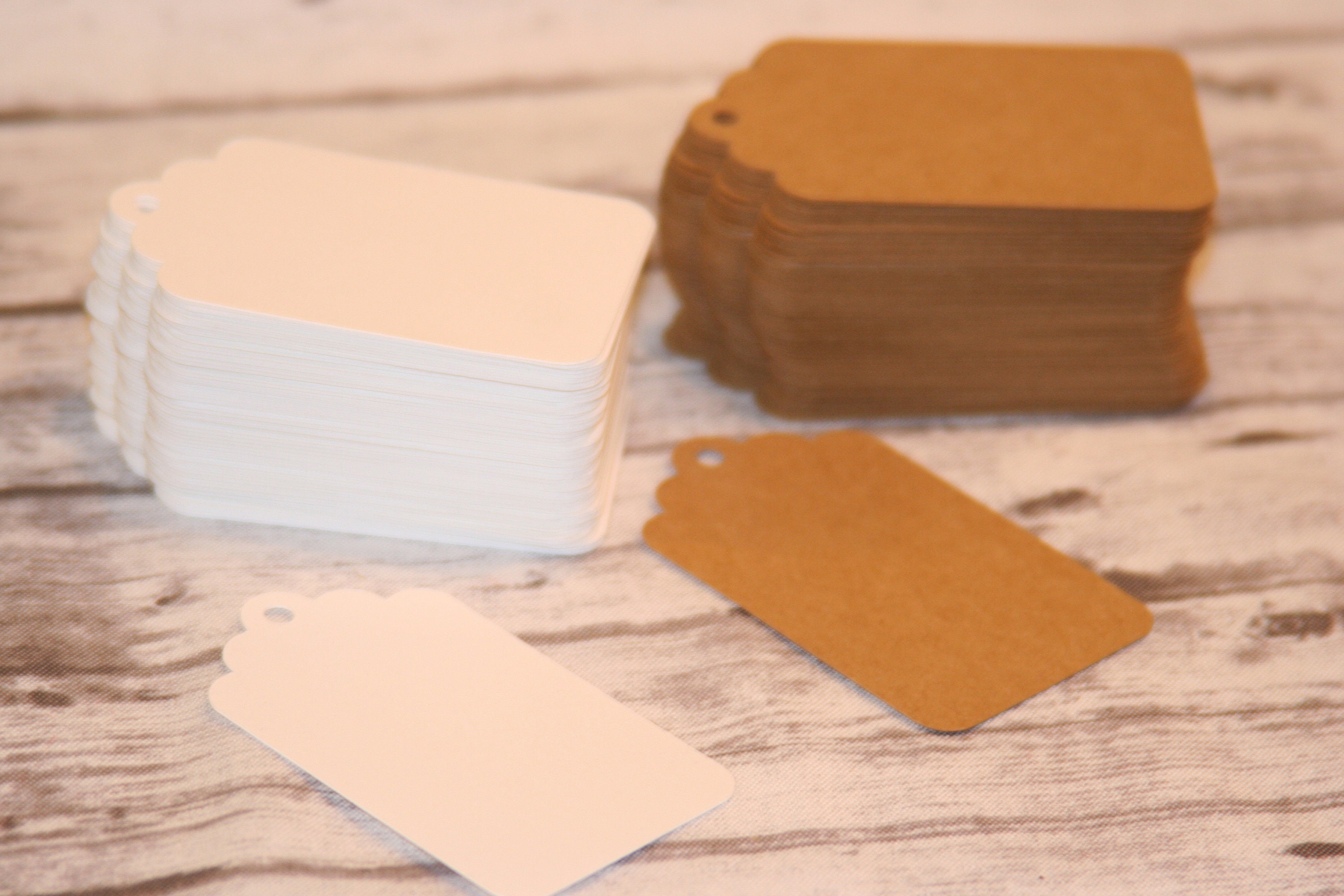 BULK Blank Gift Tags Set of 100 Gift Tags Price Tags | Etsy