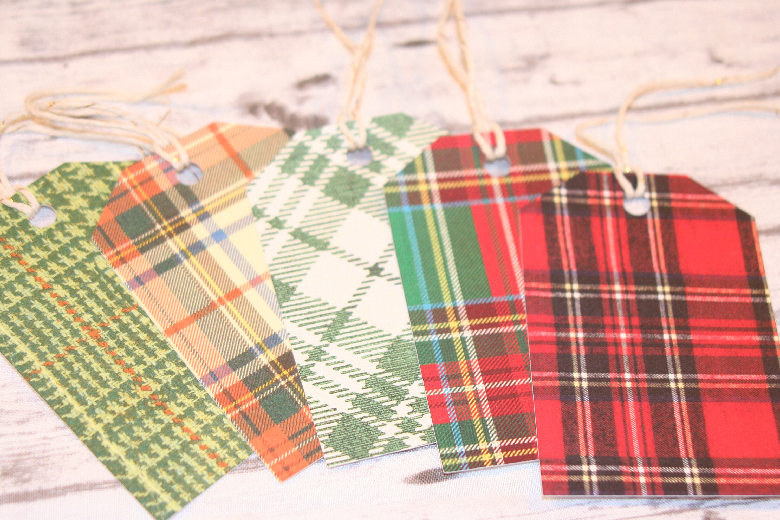 Plaid Christmas Gift Tags Holiday Gift Tags Plaid Gift Tags - Etsy