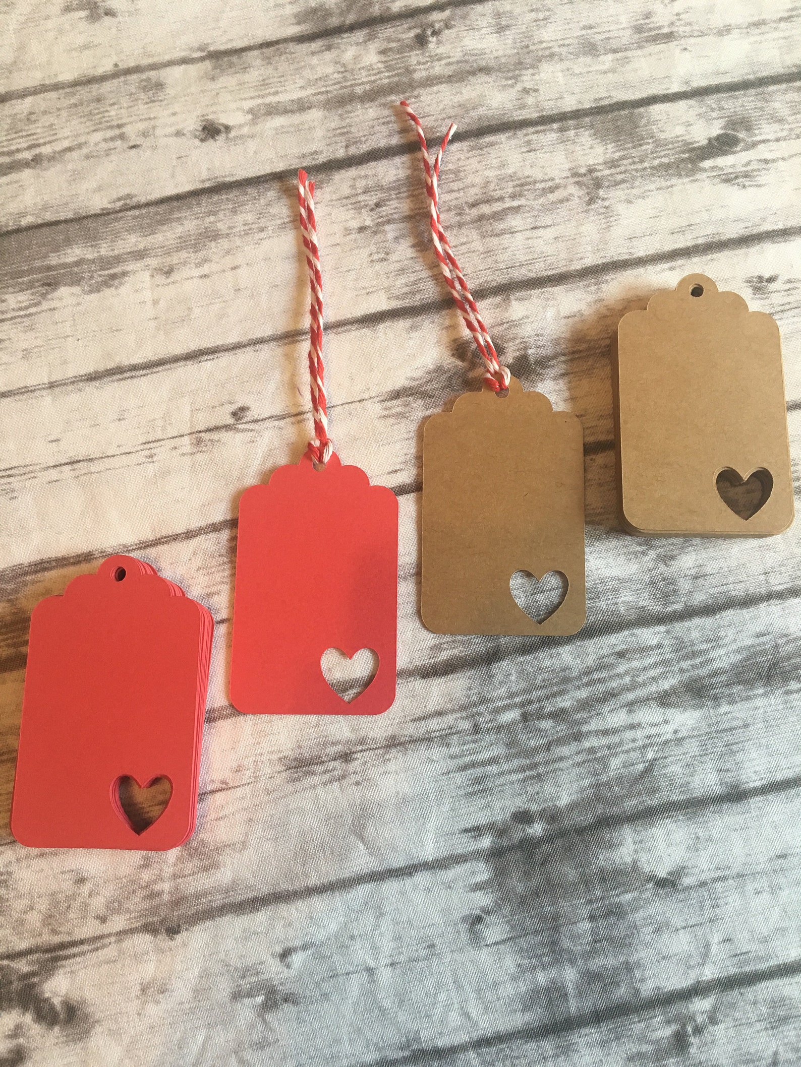 Heart Gift Tags, Valentine's Day Gift Tags, Set of 24 Gift Tags - Etsy