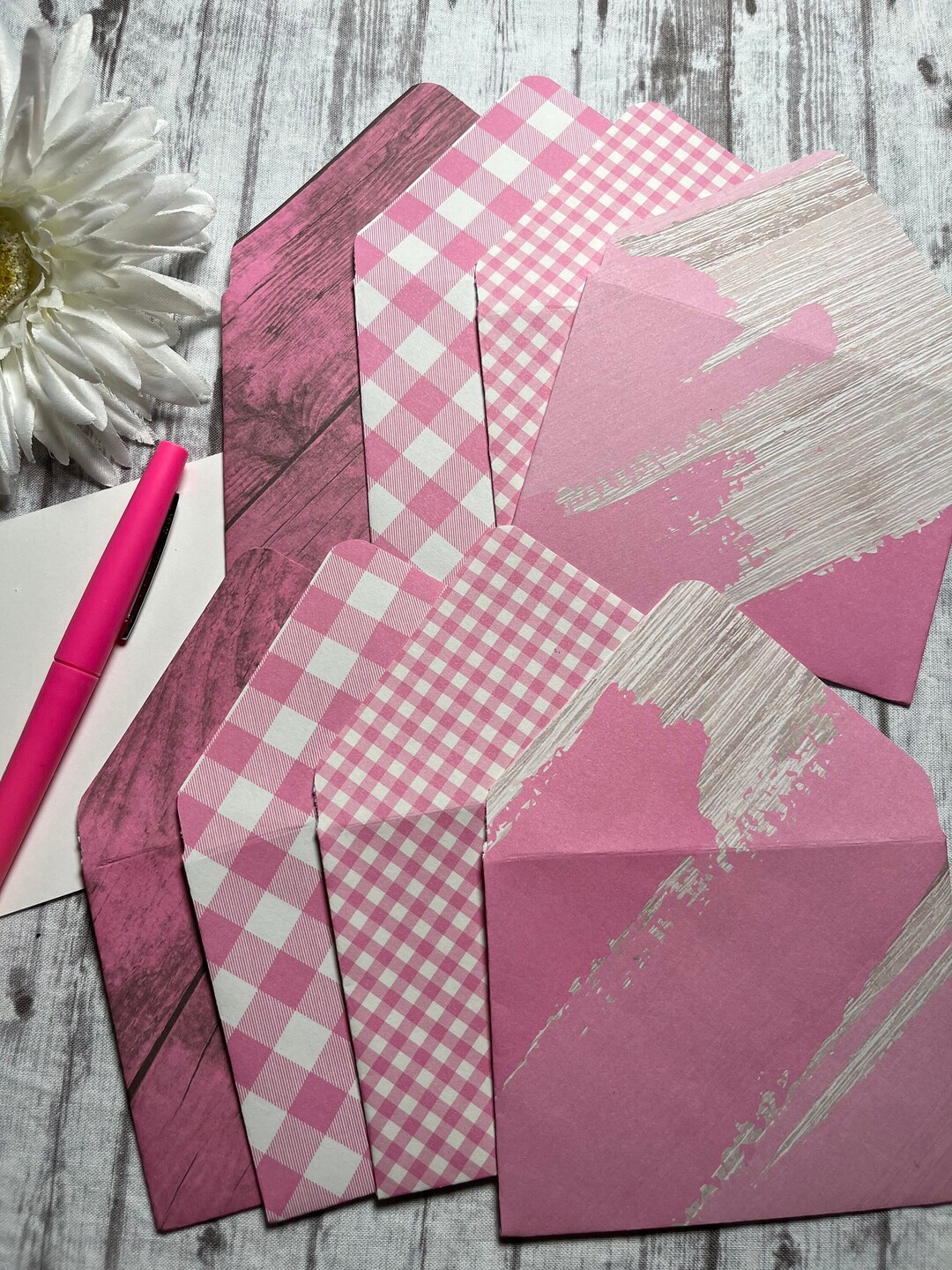 Mini Envelopes, 3x4 Note Cards, Set of 8 Envelopes, Journal Envelopes ...