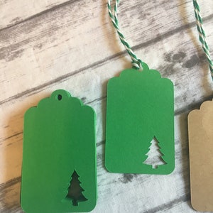 Christmas Tree Gift Tags, Christmas Gift Tags, Set of 24 Gift Tags - Etsy