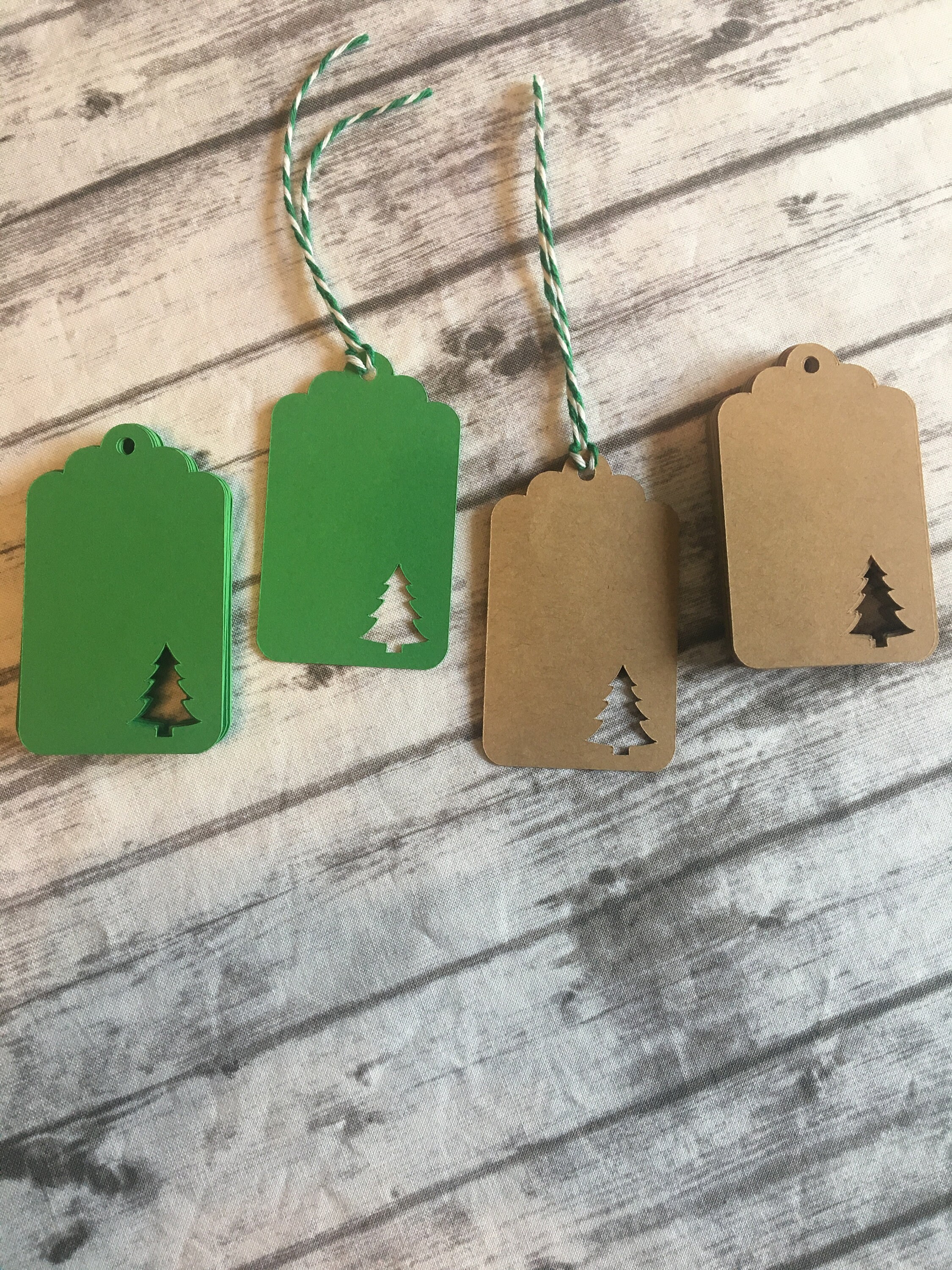 Christmas Tree Gift Tags Christmas Gift Tags Set of 24 Gift - Etsy