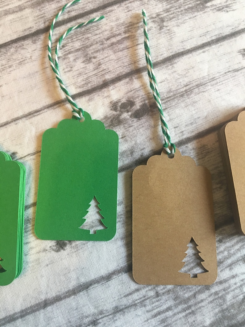 Christmas Tree Gift Tags Christmas Gift Tags Set of 24 Gift - Etsy