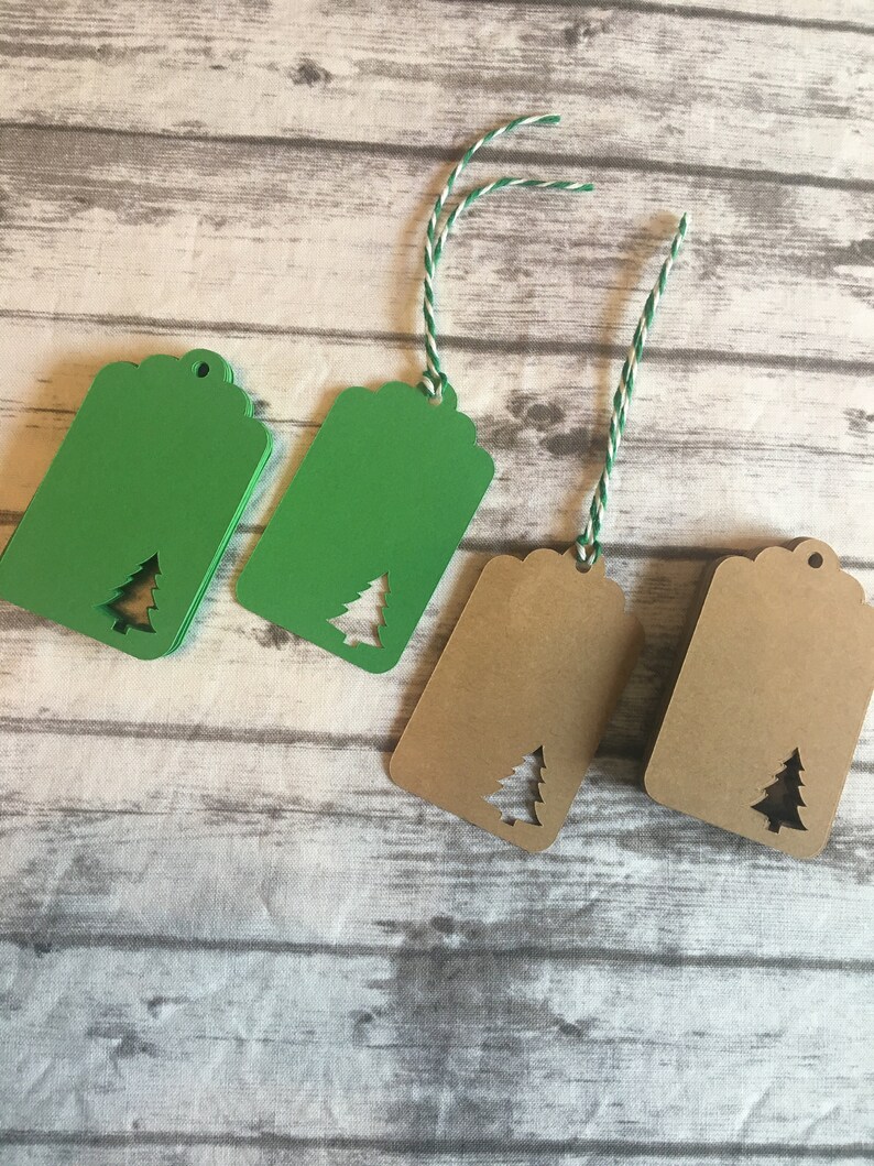 Christmas Tree Gift Tags, Christmas Gift Tags, Set of 24 Gift Tags - Etsy