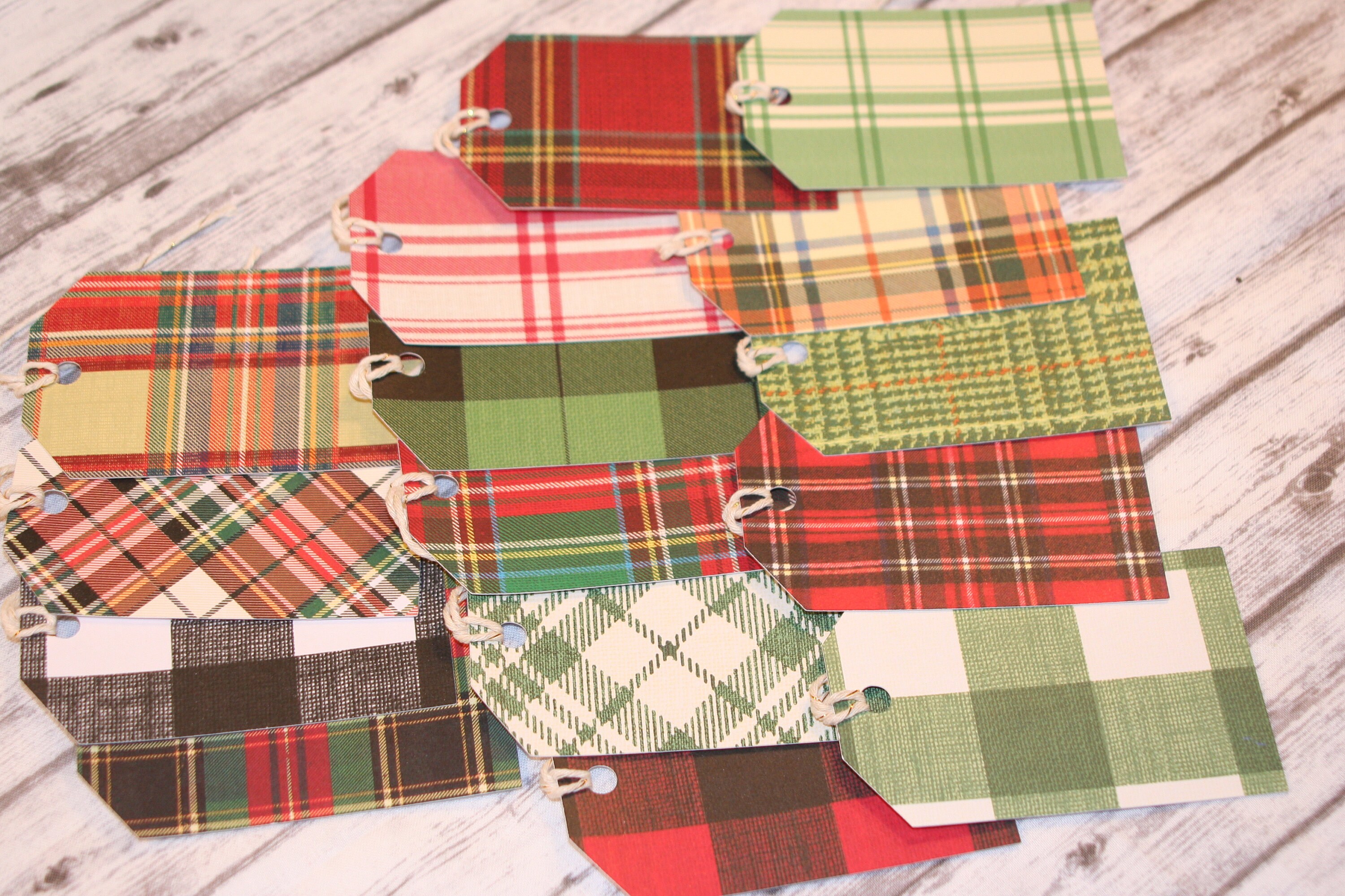 Plaid Christmas Gift Tags Holiday Gift Tags Plaid Gift Tags - Etsy