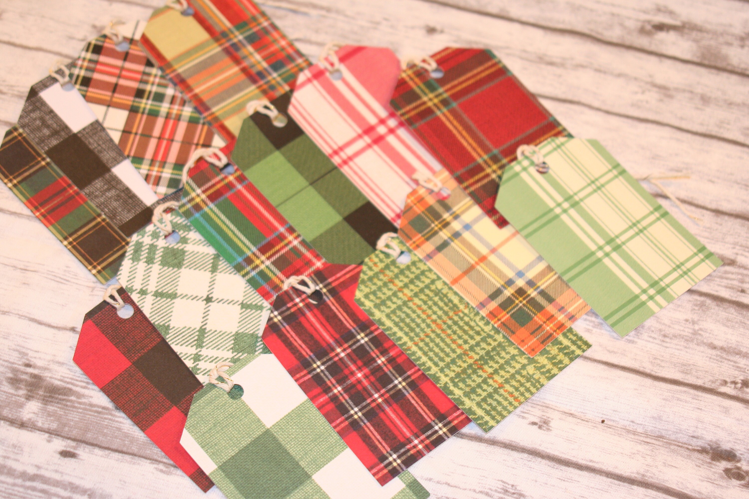 Plaid Christmas Gift Tags Holiday Gift Tags Plaid Gift Tags - Etsy