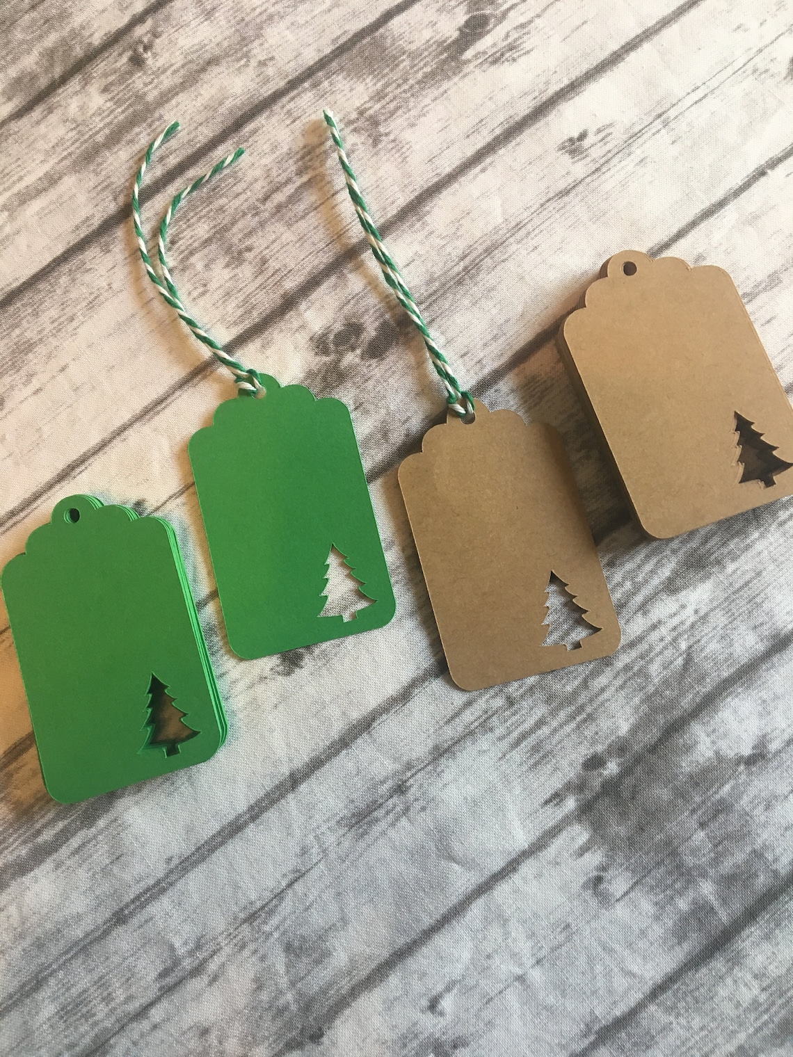 Christmas Tree Gift Tags Christmas Gift Tags Set of 24 Gift - Etsy