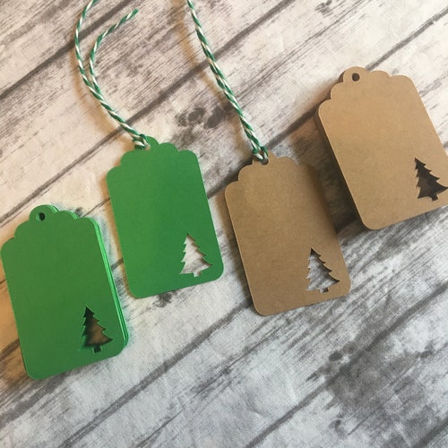 Christmas Tree Gift Tags Christmas Gift Tags Set of 24 Gift - Etsy