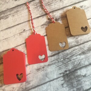 Heart Gift Tags, Valentine's Day Gift Tags, Set of 24 Gift Tags - Etsy