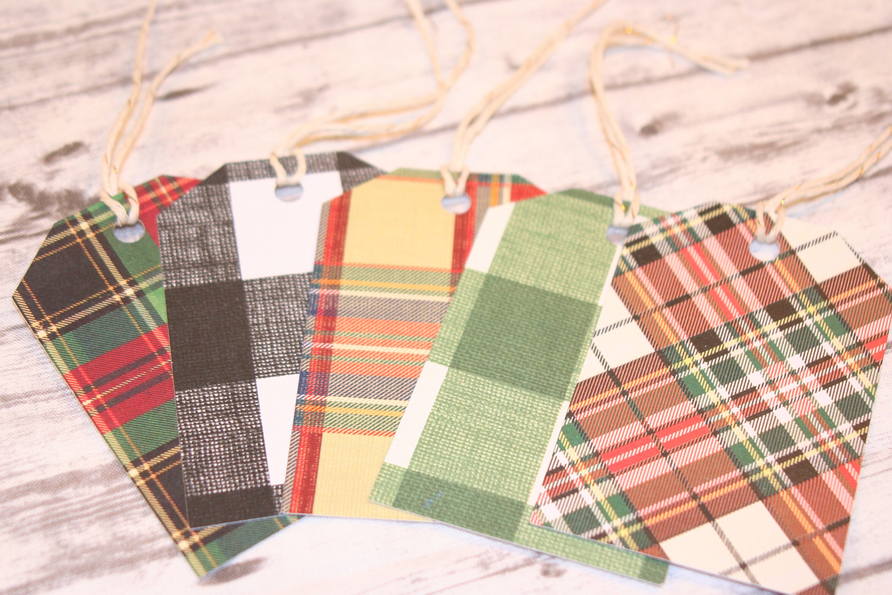 Plaid Christmas Gift Tags Holiday Gift Tags Plaid Gift Tags - Etsy