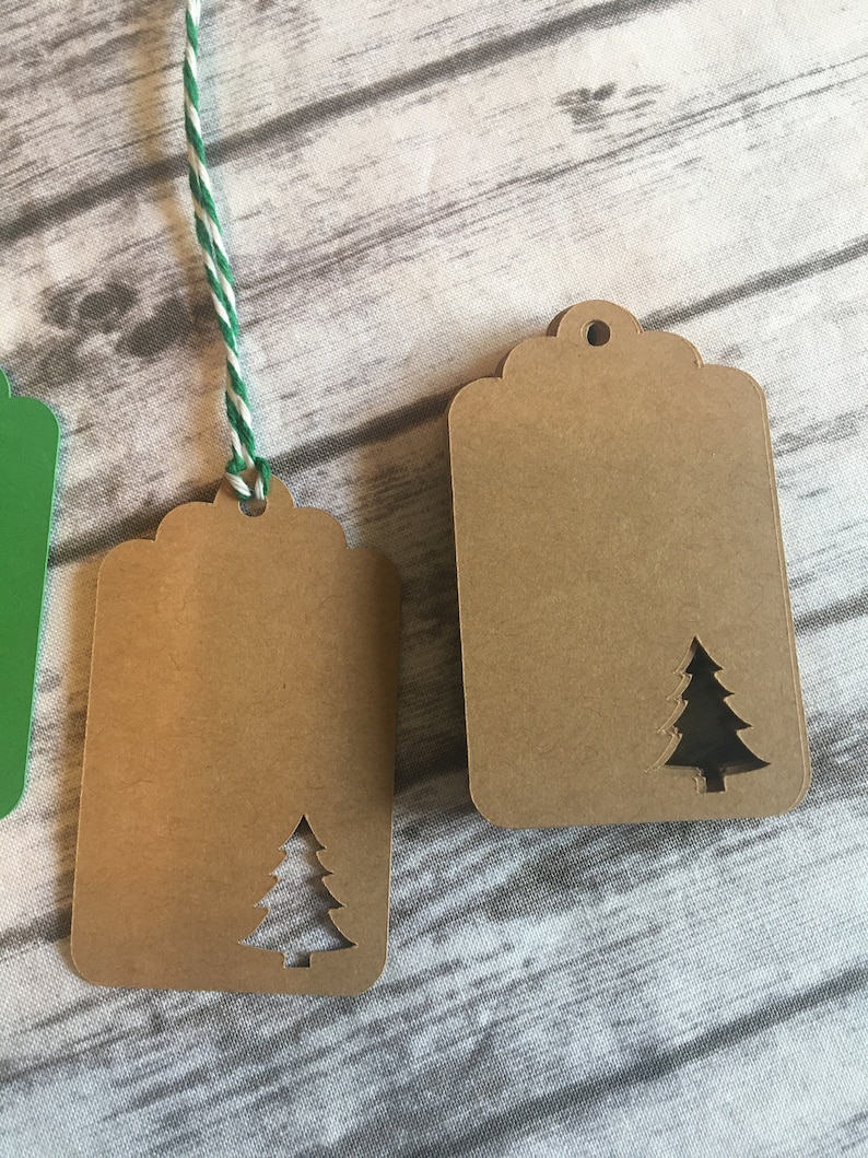Christmas Tree Gift Tags Christmas Gift Tags Set of 24 Gift - Etsy