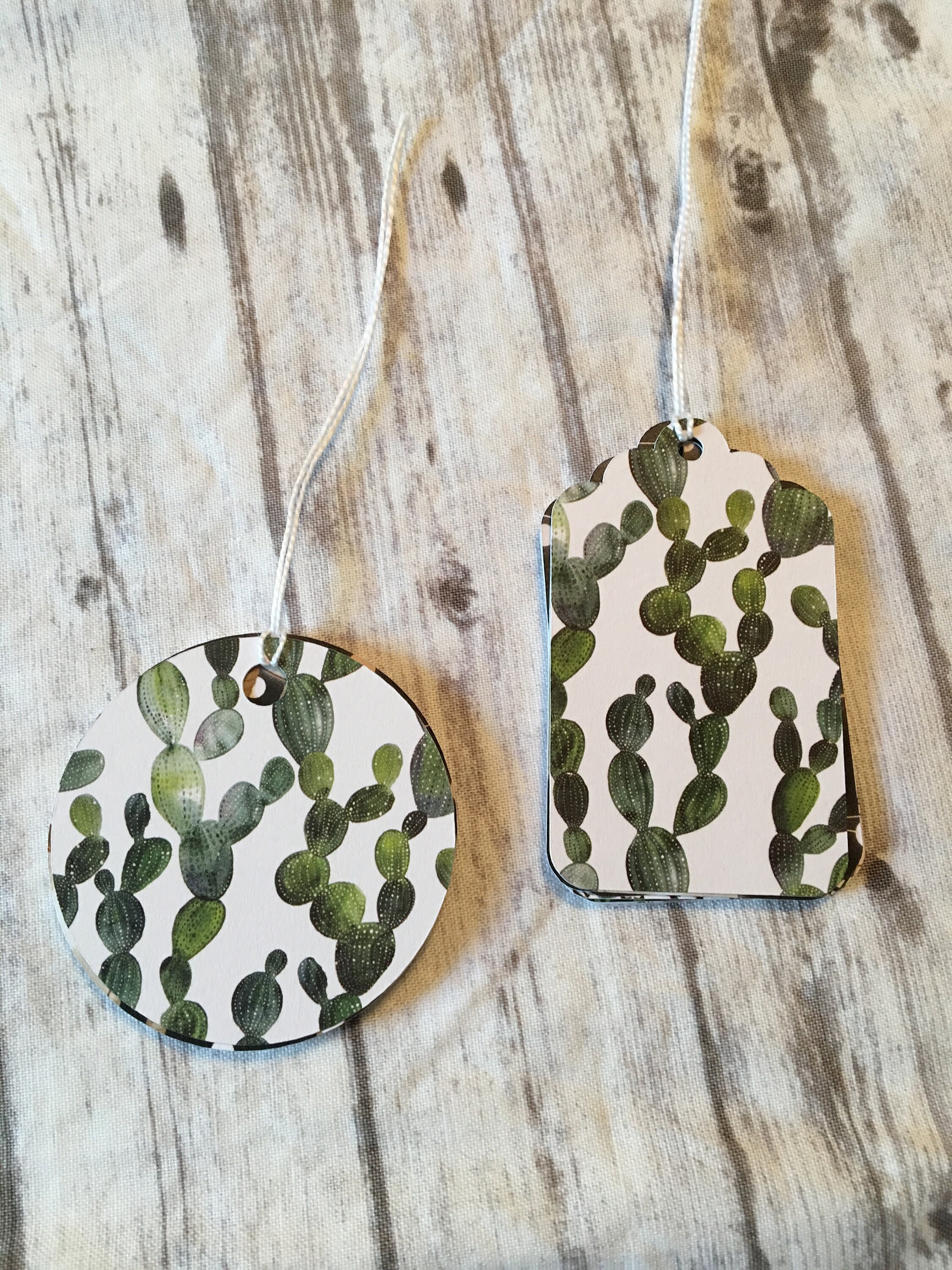 Cactus Gift Tags Set of 12 Gift Tags Price Tags Merchandise - Etsy