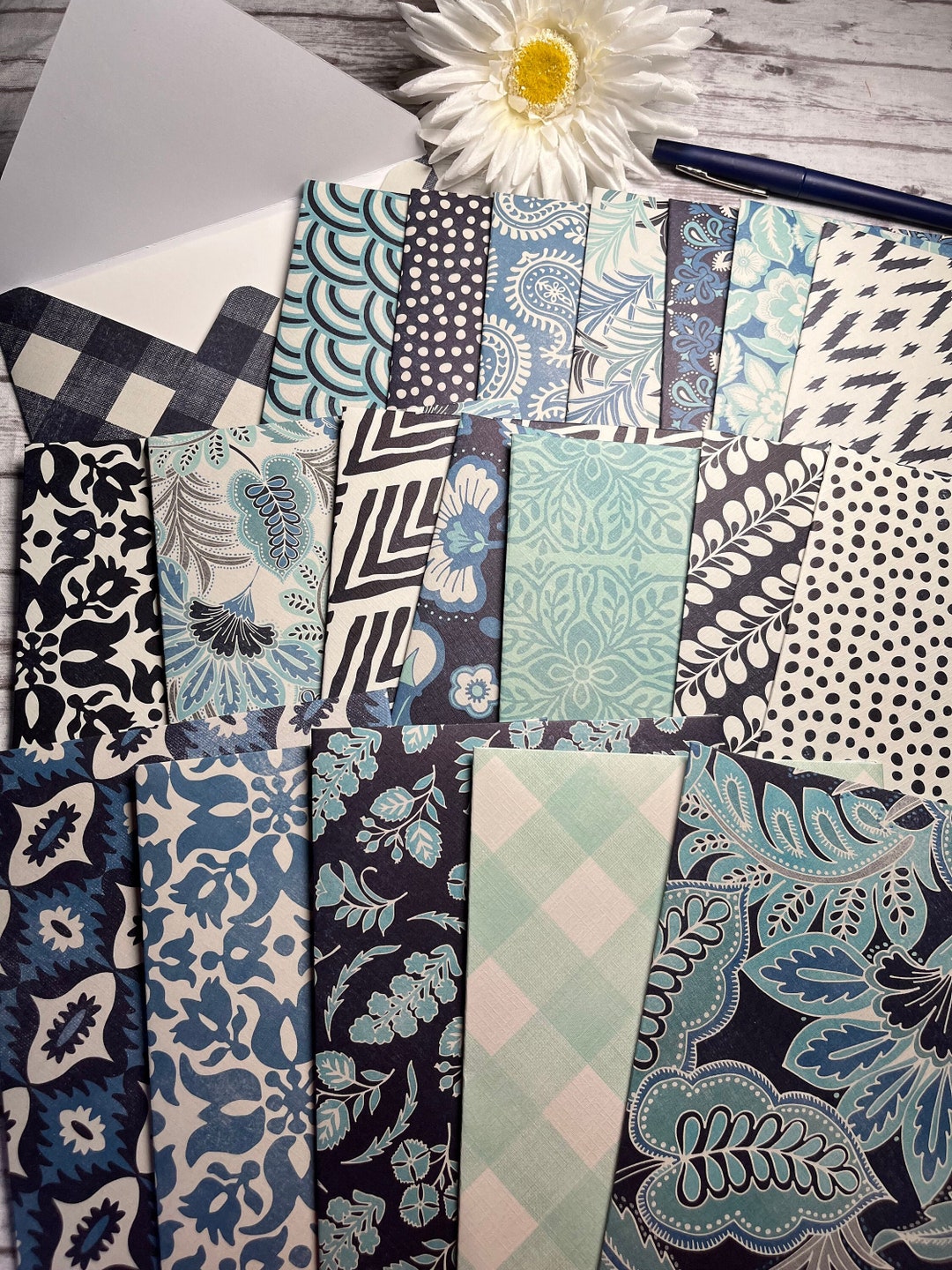 Floral Envelopes, Note Cards, Set of 20 Envelopes, Journal Envelopes - Etsy