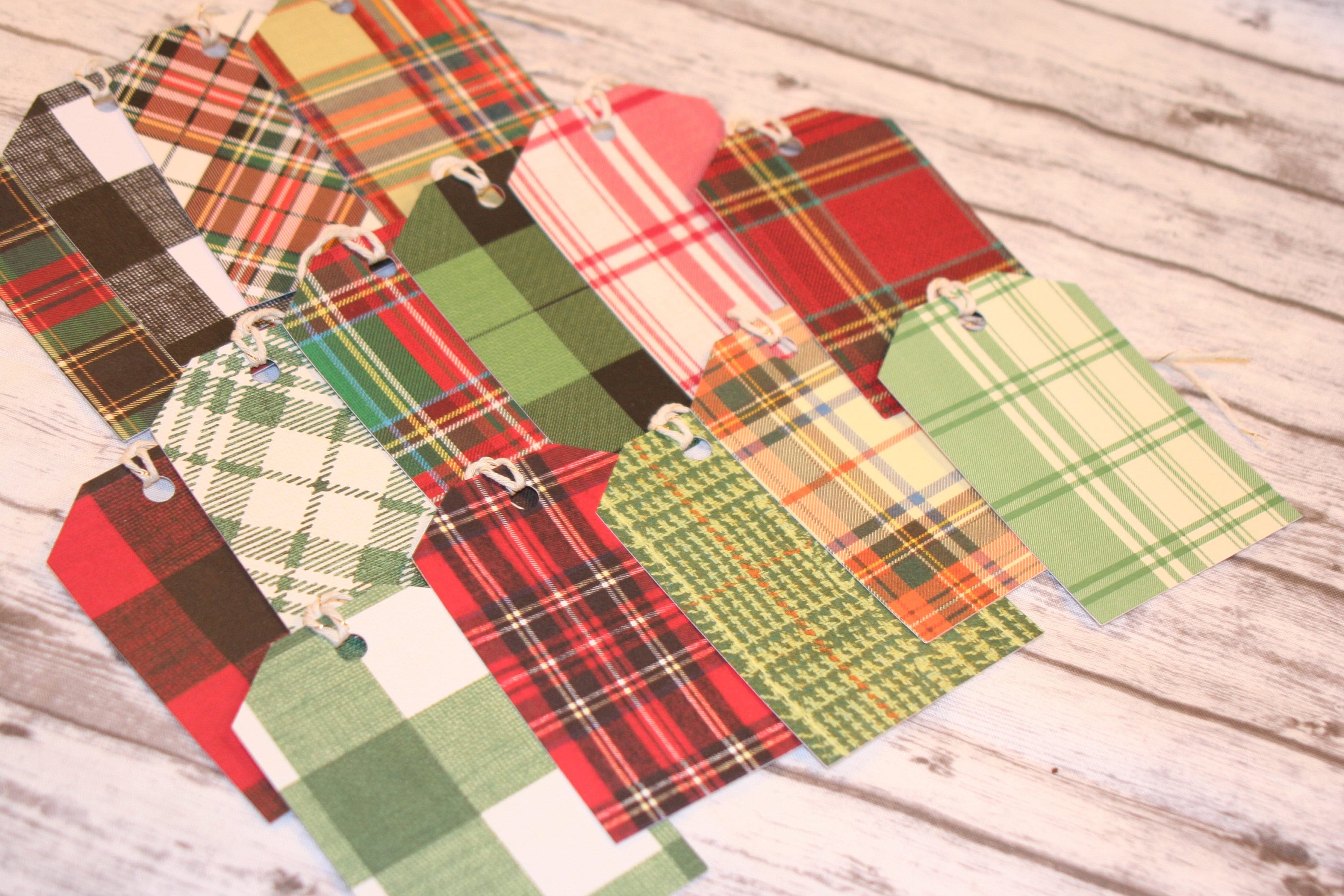 Plaid Christmas Gift Tags Holiday Gift Tags Plaid Gift Tags - Etsy