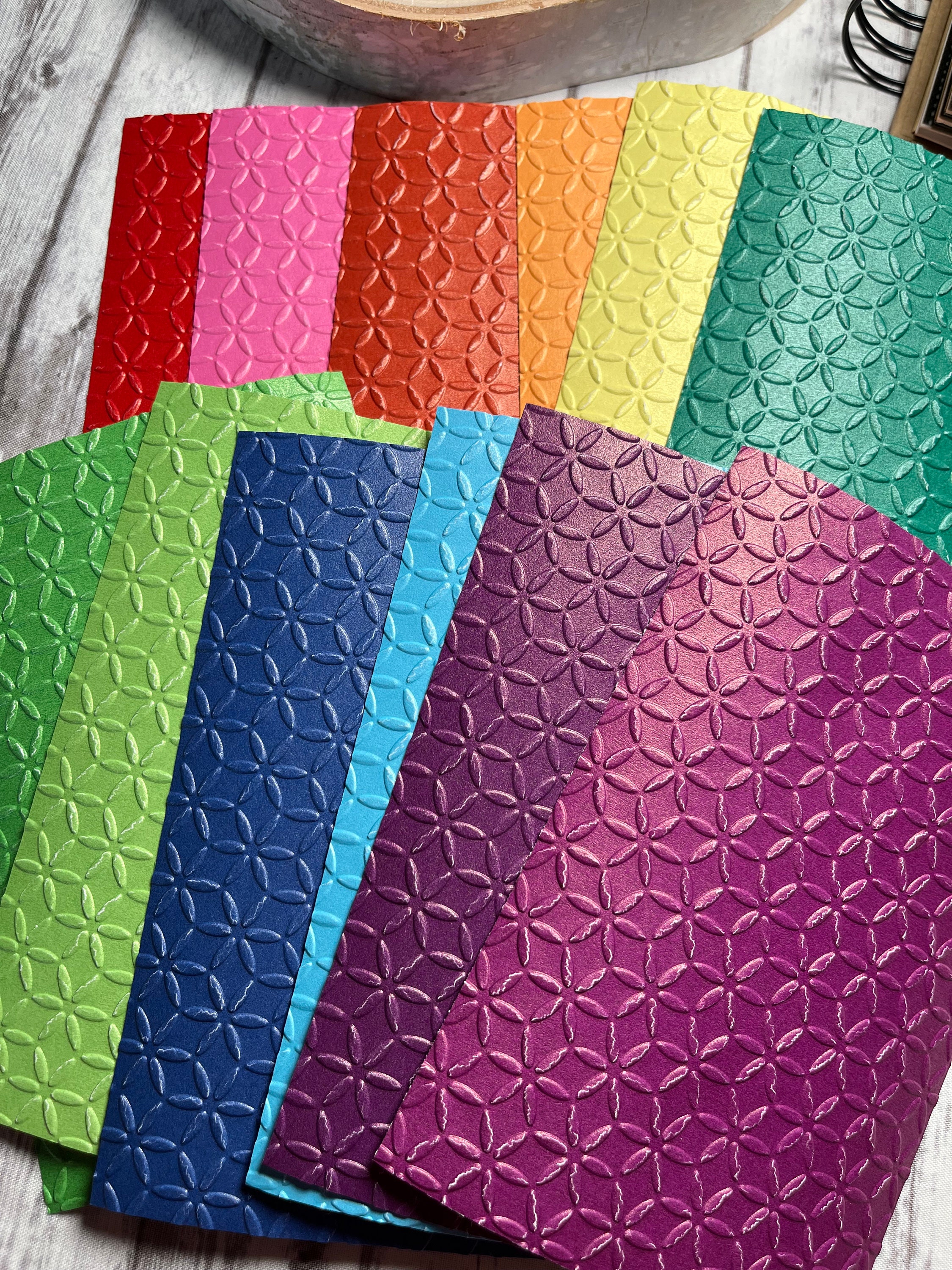 Embossed Paper, Embossed Cardstock, Junk Journal Paper, 48 Count ...