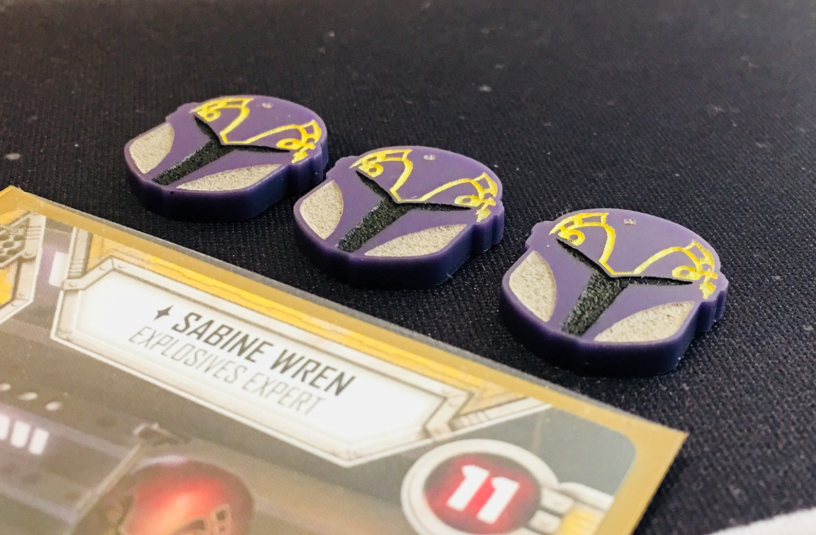 Set of 6 SW Destiny Sabine Helmet Shield Tokens - Etsy