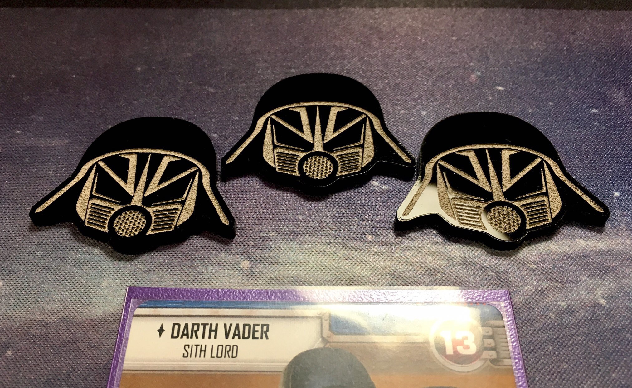Set of 6 SW Destiny Spaceballs Dark Helmet Shield Tokens - Etsy