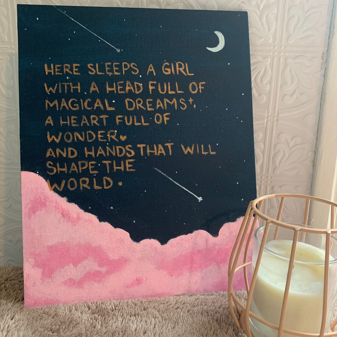 Inspirational Wall Art for Girls Canvas - Etsy