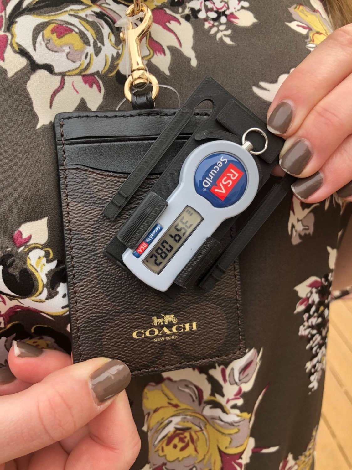 Custom 3D Printed RSA ID Token Holder for Leather ID Pouch - Etsy