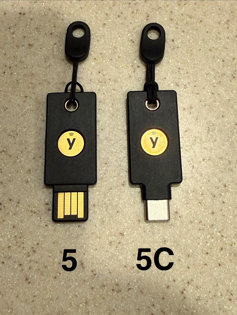 Side Slide Yubikey Token and Badge Holder With up to 3 ID Cards - Etsy