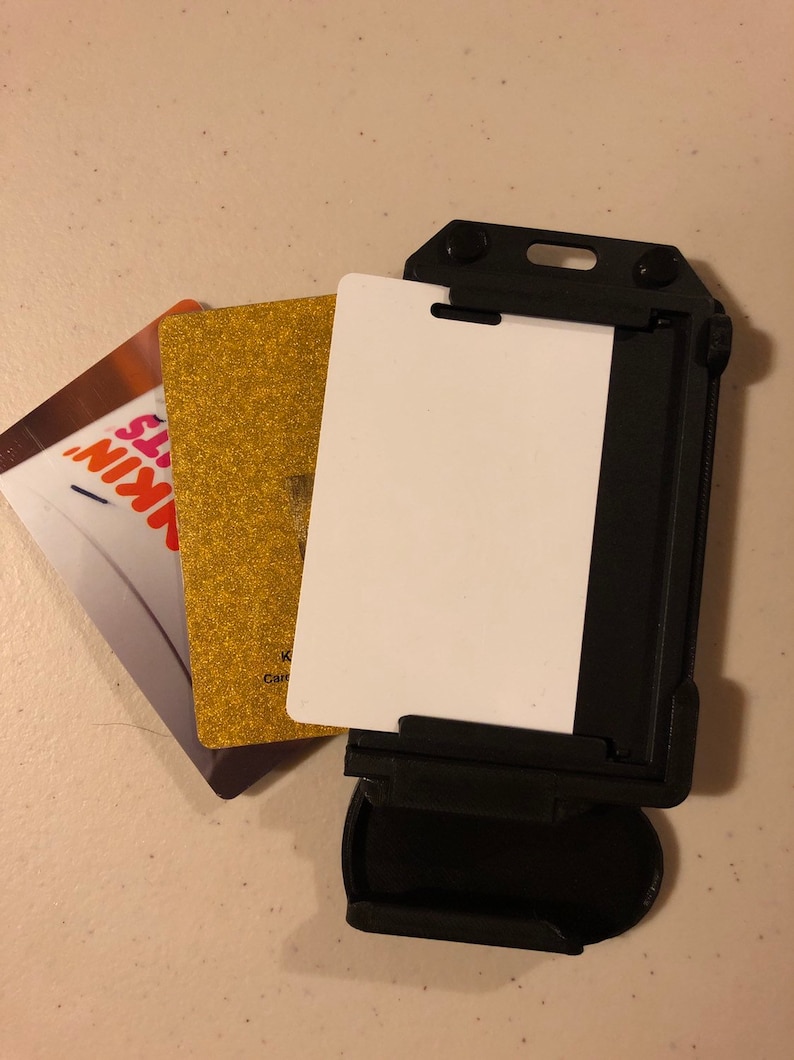 Side Slide 3D Printed RSA Id Token Holder and TRIPLE ID - Etsy