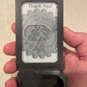 Side Slide Full View Token and Badge Holder up to 3 Tokens and 3 Badges ...