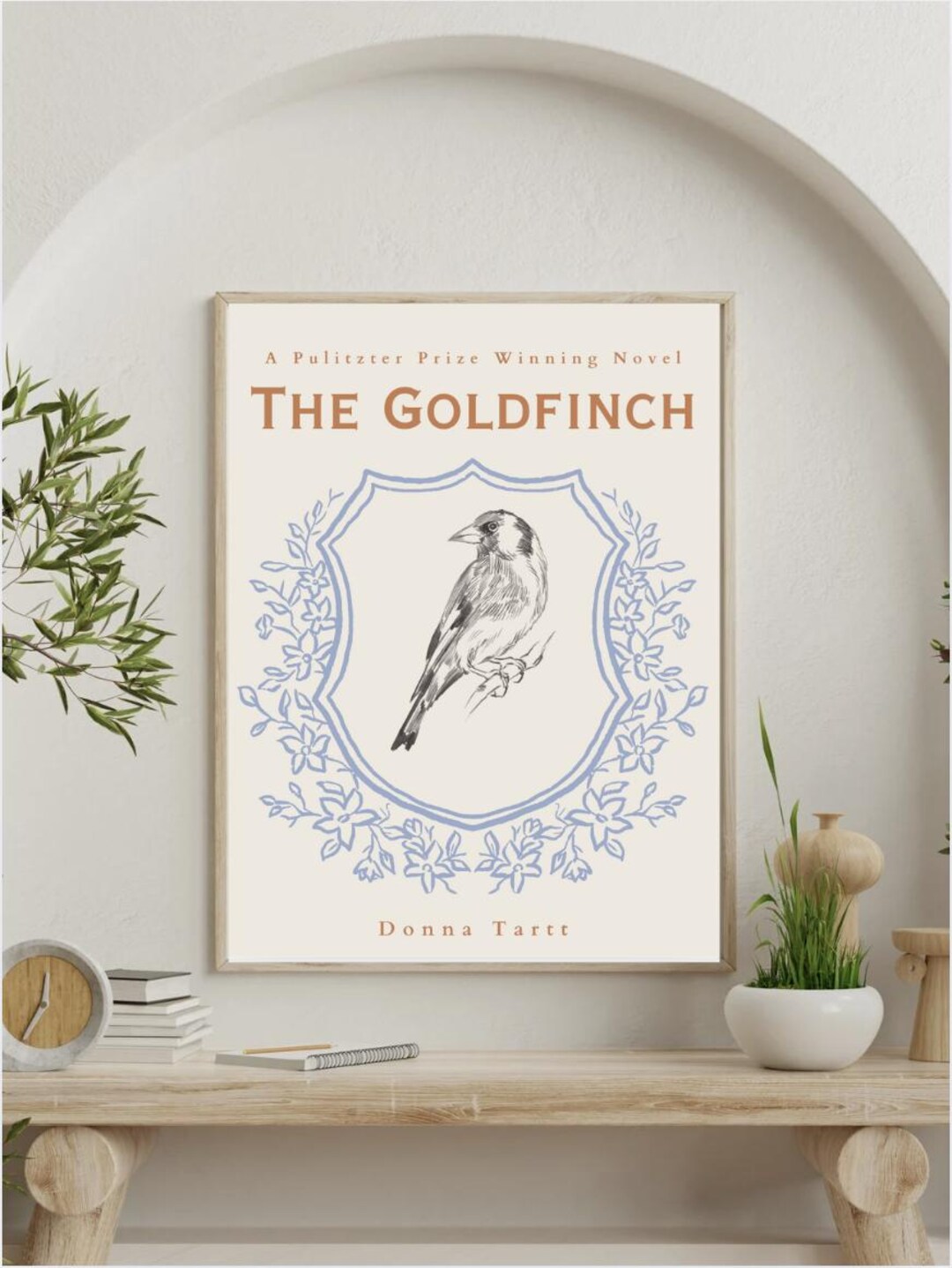 Donna Tartt's "the Goldfinch" Printable Wall Art | Pulitzer Prize Novel ...