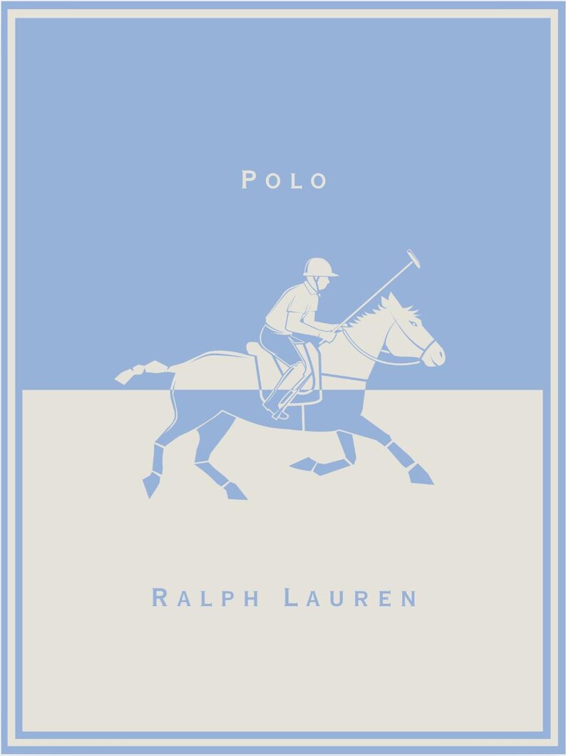 Polo Ralph Lauren Vintage Inspired Advertisement Wall Art - 18"x24 ...