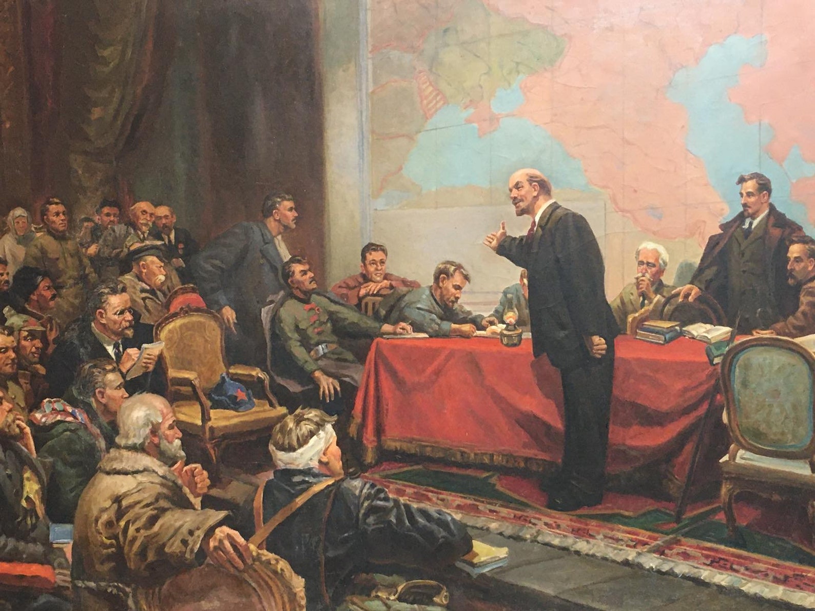 Oil Painting Lenin Rare Vintage Collectible Lenin at the | Etsy