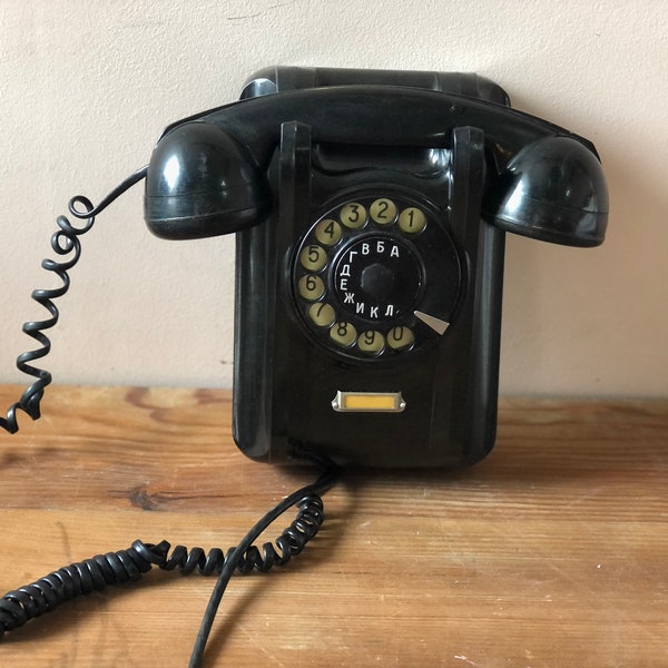 Rotary Wall Phone - Etsy