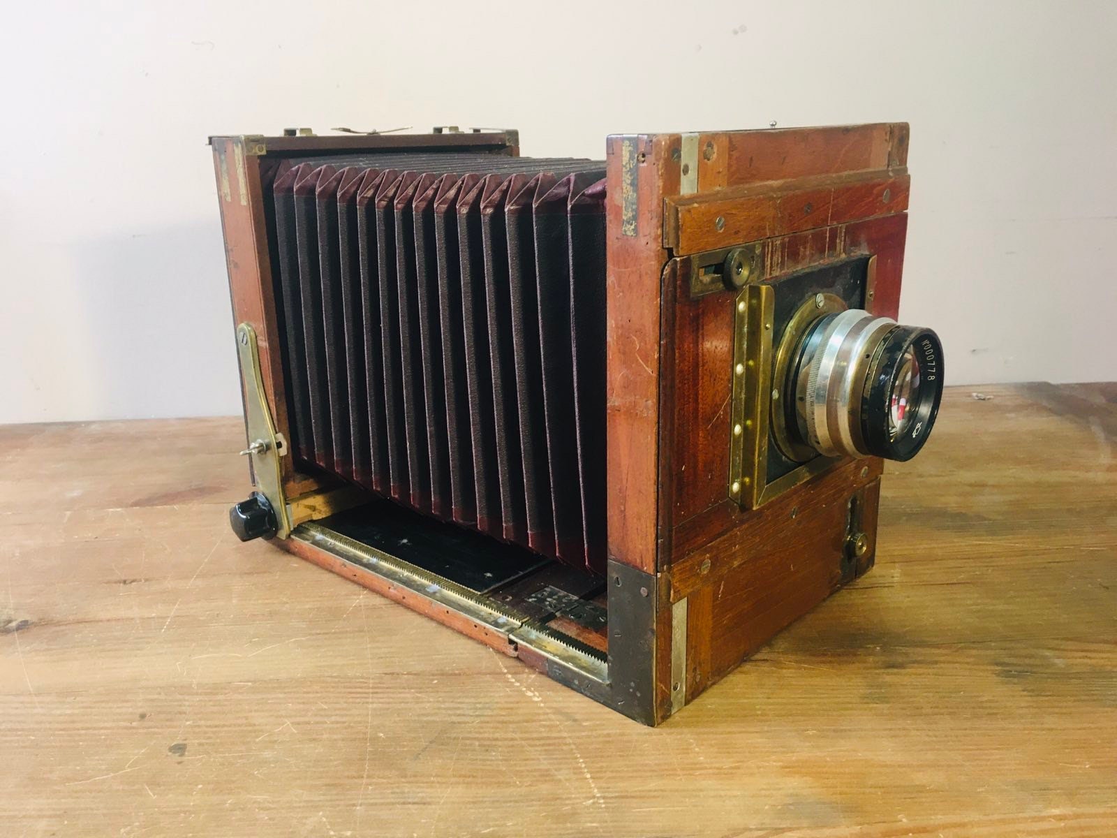 Vintage Soviet Camera FKD 13X18-Industar 37 Folding Wooden | Etsy