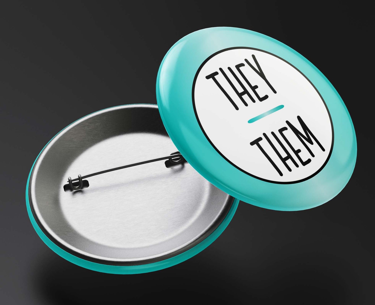 LGBTQ Pronoun Buttons LGBTQ Pronoun Pins 1 Circle - Etsy