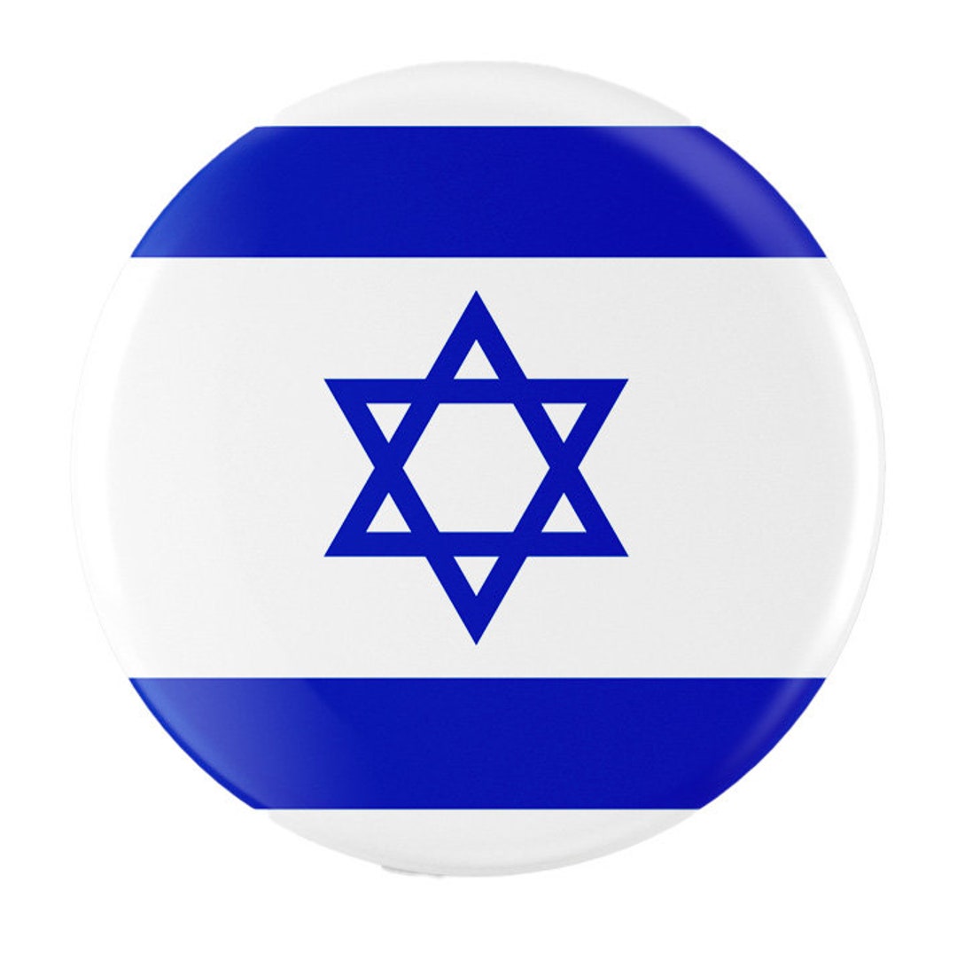 ISRAEL Flag Buttons | Israel Pins | 3 Pack 1" Circle Pin-back Button - Etsy