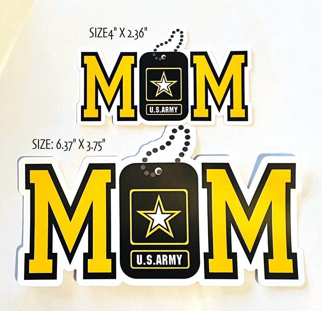 US ARMY MOM Vinyl Stickers - Support Soldiers Stickers - Proud Army Mom ...