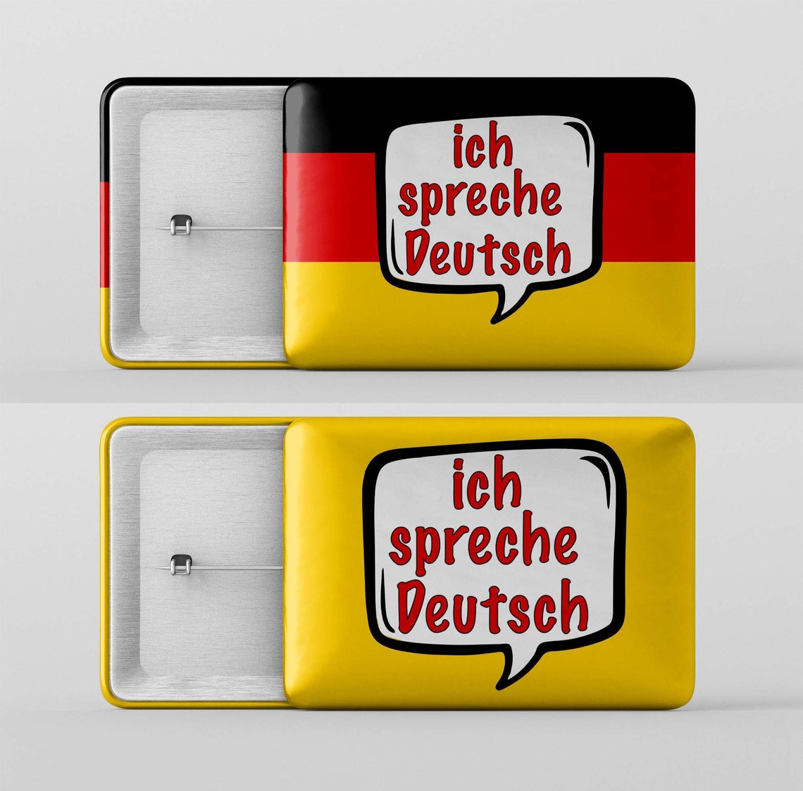 I Speak German Pin - I Speak German Pin Back Button | 1" Circle Button ...