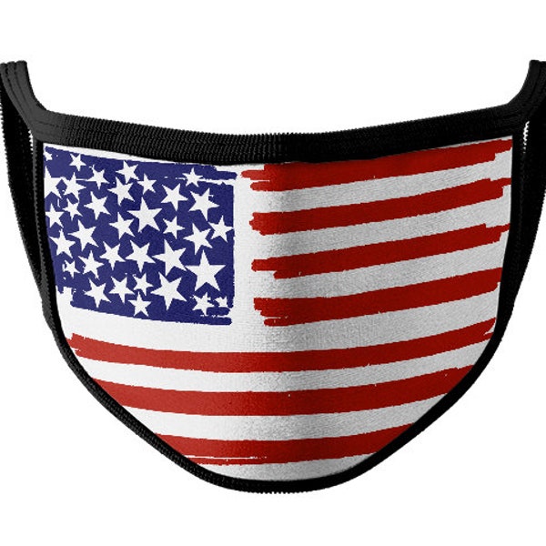 Usa Flag Mask - Etsy
