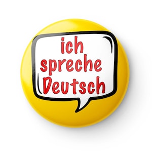 I Speak German Pin - I Speak German Pin Back Button | 1" Circle Button ...