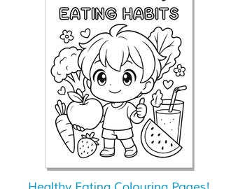 coloring pages for nutrition month