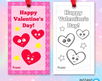 Hope Your Valentine's Day is Poppin Stickers,class Valentine Tags,pop ...