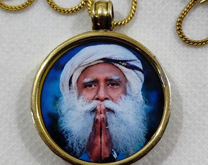 Handmade Yellow Brass Glass Framed Photo Print Small Size Pendant ...