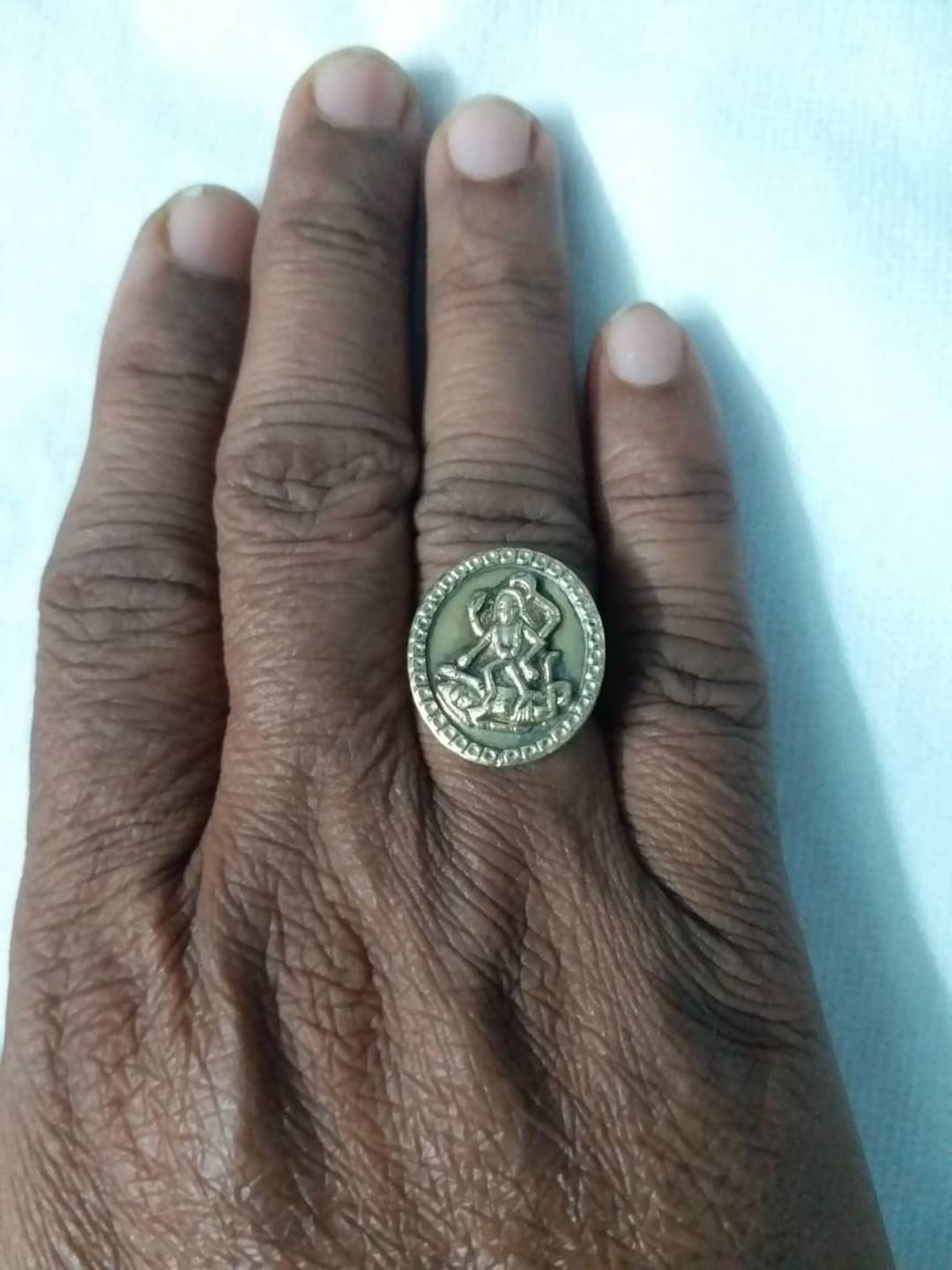 Handmade Goddess Kali Mata Brass Ring - Adjustable Tantra Jewelry - Etsy