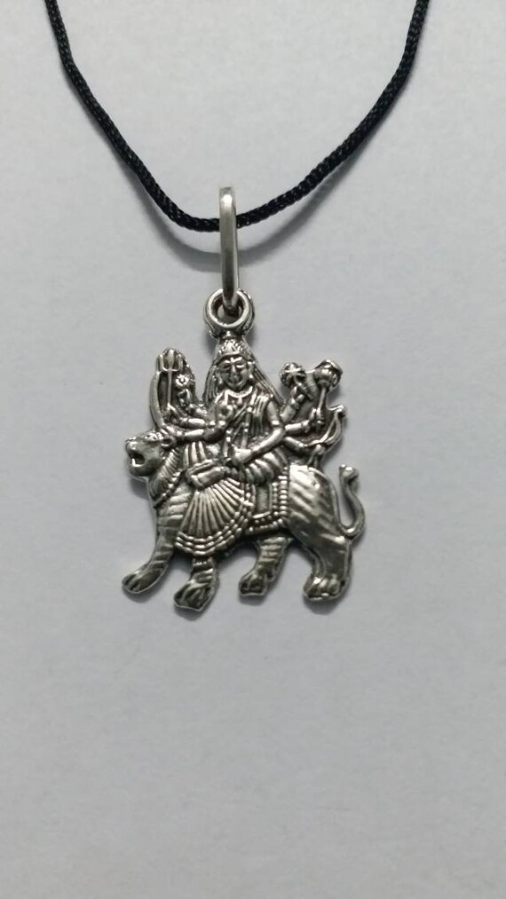 Maa durga locket silver store