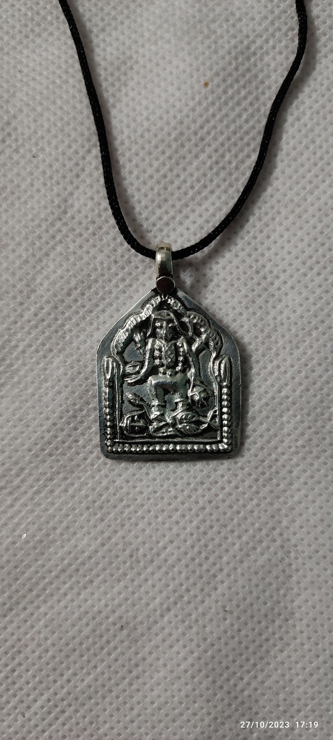Handmade Sterling Silver Kali Mata Pendant: Hindu Goddess Necklace - Etsy