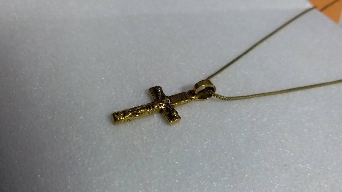 Handmade Solid Yellow Brass Isa Masih cross Beautiful Pendant | Etsy