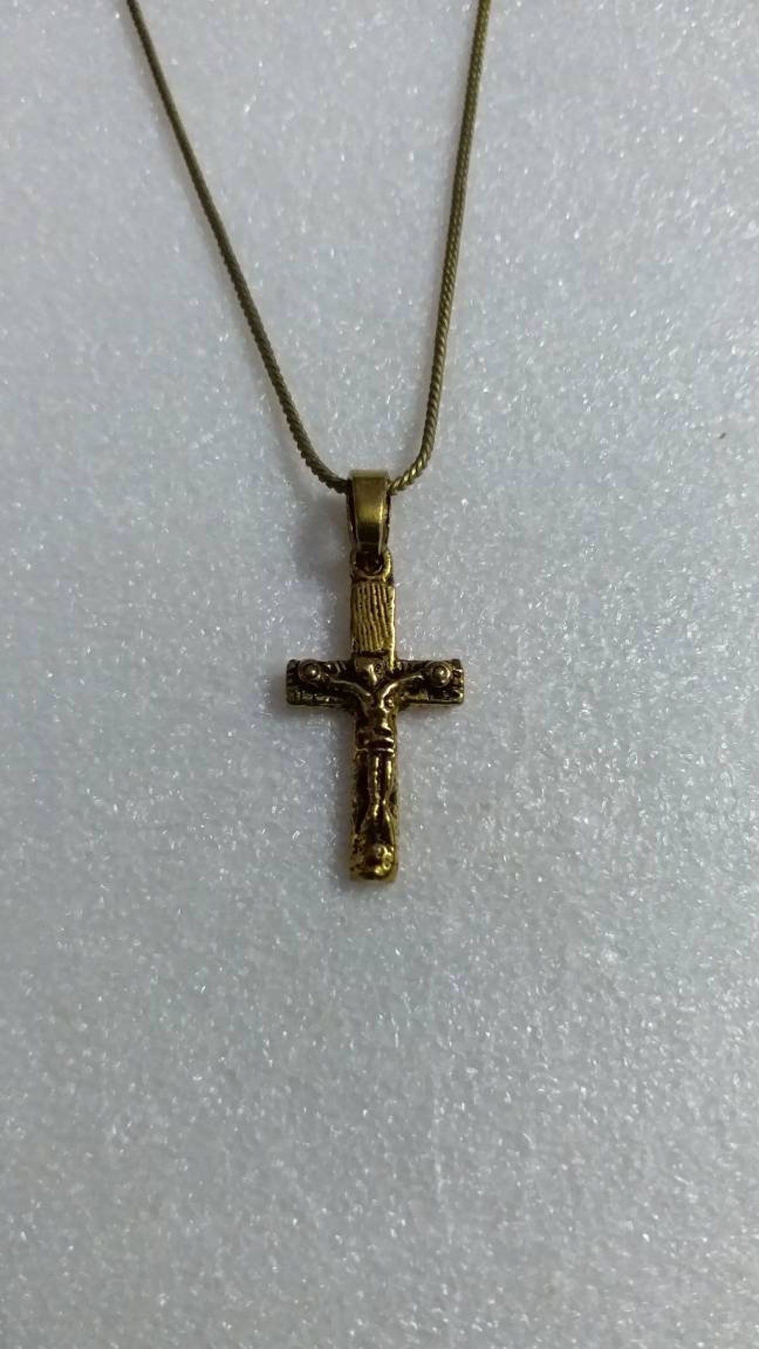 Handmade Solid Yellow Brass Isa Masih Cross Beautiful Pendant With ...