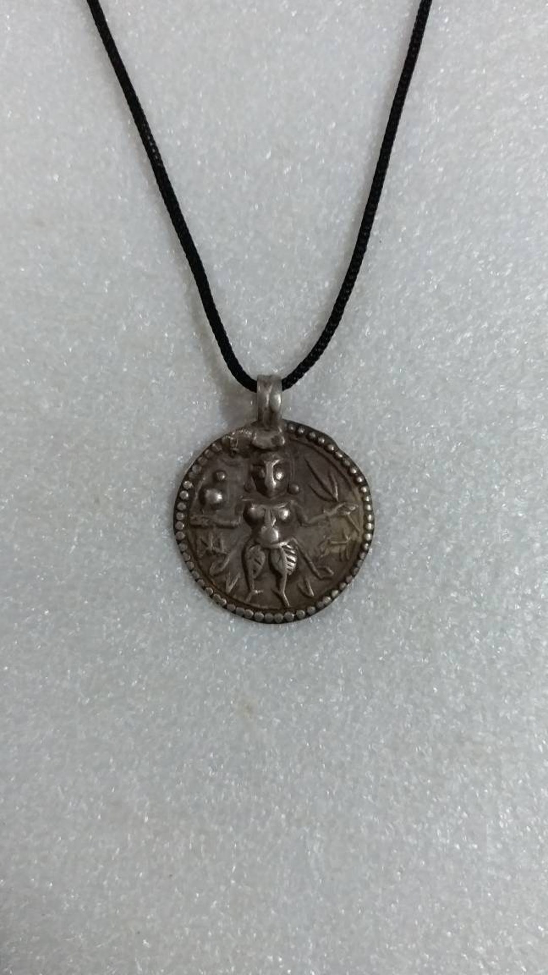 Vintage Silver Kali Mata Pendant Necklace: Handmade Indian Tribal Boho ...