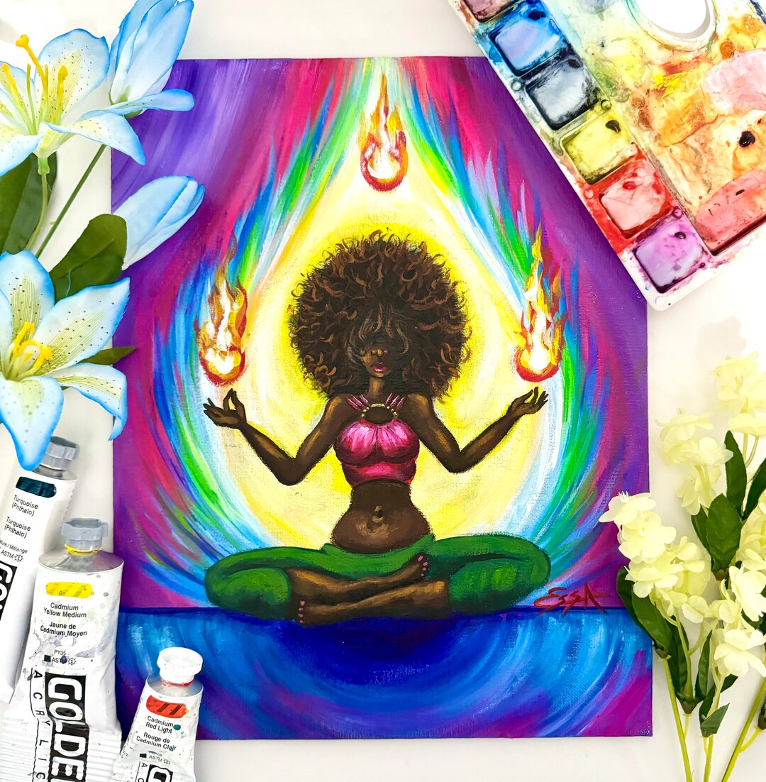 Zen Goddess Meditating (original Design by Cinnamon Cooney, the Art ...